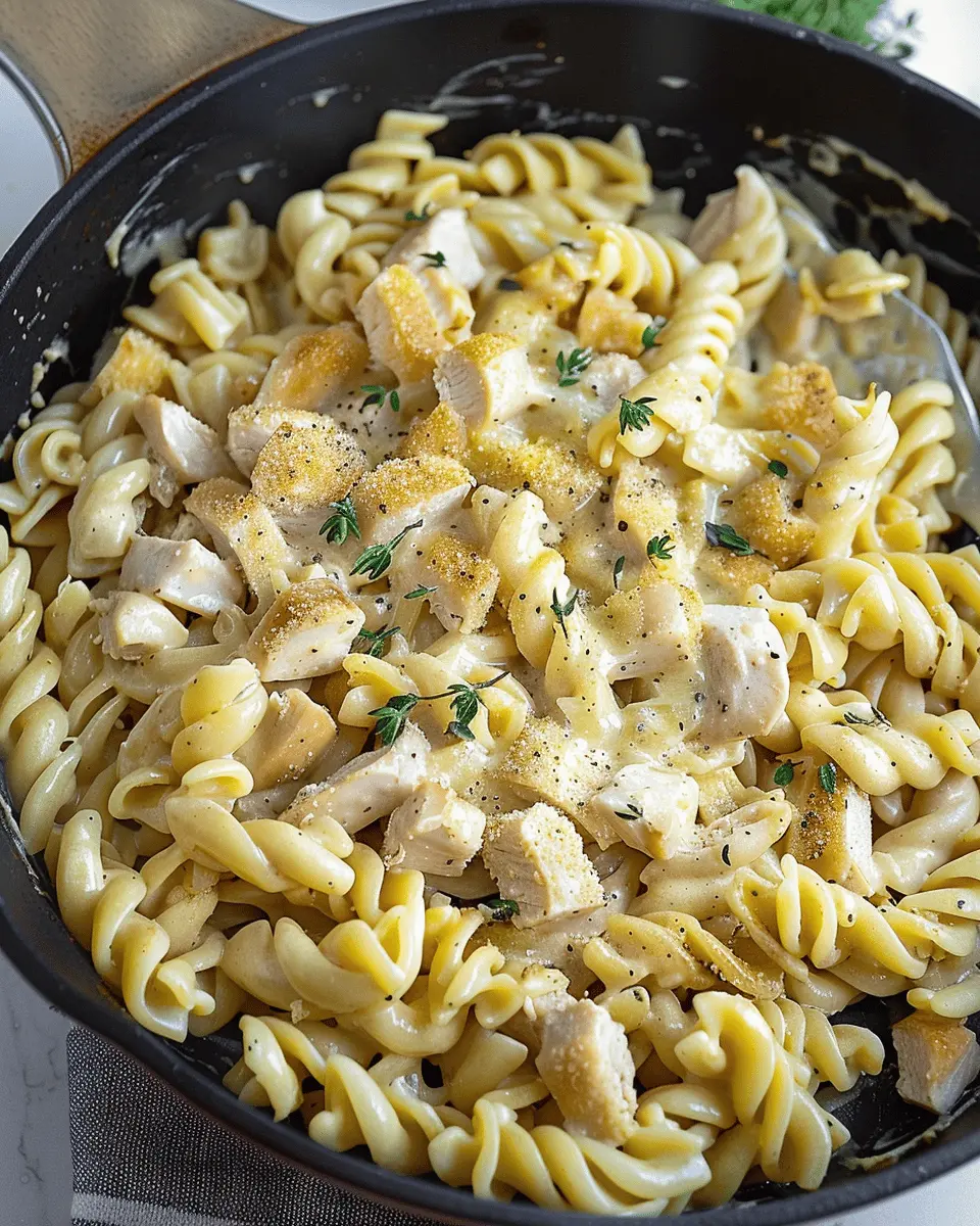 white cheddar chicken pasta